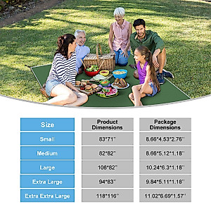 Grassman Tent Footprint, Camping Tarp Lightweight Waterproof with Carrying Bag, Tent Tarp Hiking Ultralight Hammock Rain Tarp Green M