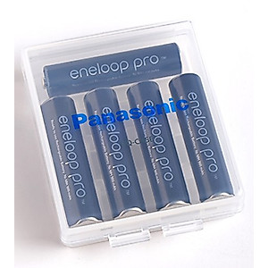 Panasonic BQ-CASE6SA Battery Storage Cases with 4AA or 5AAA Battery Capacity, 6 Pack