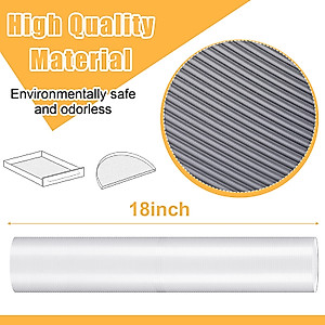 2 Rolls Non-Slip Shelf Liner Non Adhesive Cabinet Liners 18 Inch x 16.4 ft EVA Kitchen Liner Drawers Shelf Liner Washable Oil-Proof for Kitchen Cabinet, Shelves, Refrigerator, Storage, Desks