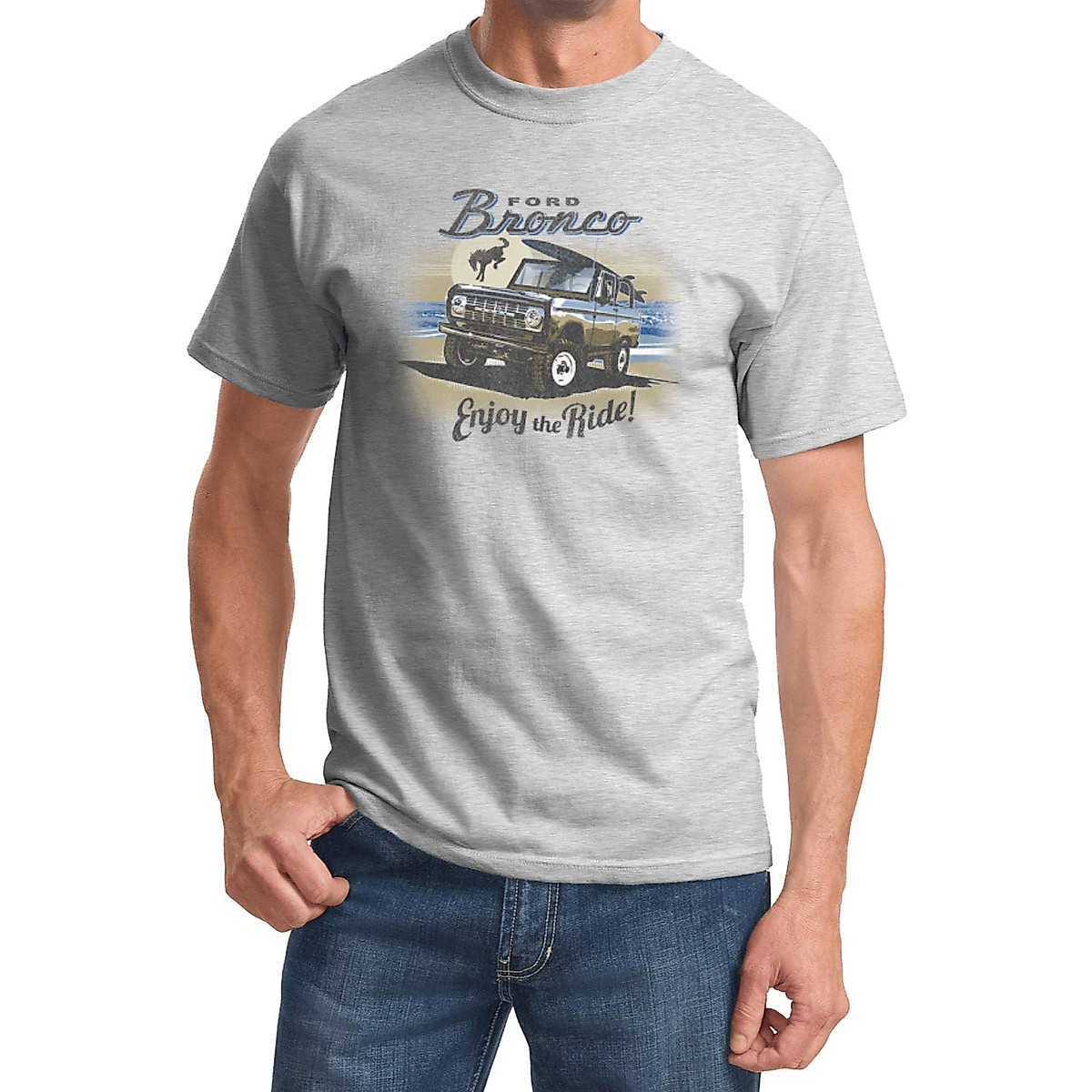 Ford Bronco Enjoy The Ride Shirt, Ash Large