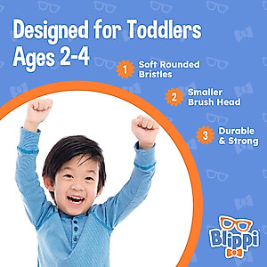 Brush Buddies Blippi Kids Toothbrushes, Manual Toothbrushes for Kids, Toothbrush for Toddlers 2-4 Years, Blippi Childrens Toothbrush, Soft Toothbrushes, 6PK