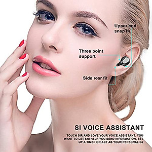 Wireless Earbuds TWS Bluetooth 5.0 Headphones W/Digital Display Charging Case 4Hrs Endurance Time 9D Stereo IPX7 Waterproof Sweatproof in-Ear Earphone Binaural HD Call Sports Headset W/Mic