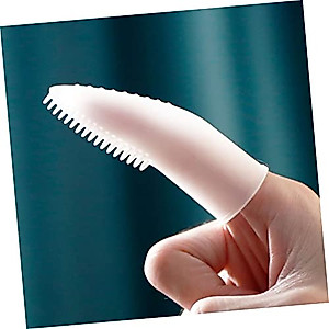 BESPORTBLE 4pcs Dog Cleaning Toothbrush Cat Finger Brush Dog Chew Whelping Puppies Supplies Cat Care Dog Toothbrushes Dog Toothbrush Kit Chewing Toys for Dogs Chew Toy White