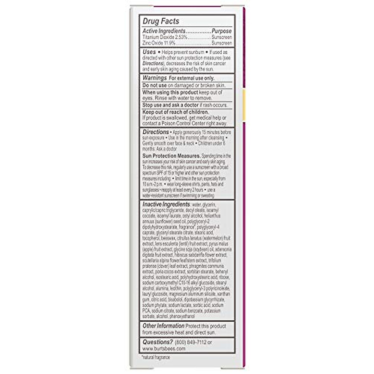 Burt's Bees Renewal Day Lotion SPF 30, Firming Face Lotion, 1.8 Ounces