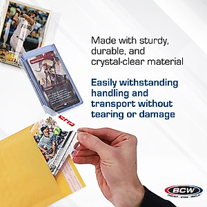 BCW Resealable Team Set Bags - 200 ct | Archival Quality Polypropylene | Holds 35 Standard Cards | Toploader and Magnetic Holder Compatible | Acid-Free Sealing Solution for Trading Card Collections