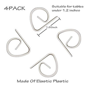 Panykoo Plastic Tablecloth Clip, Used for Restaurant Banquet Wedding Graduation Party and Outdoor Picnic Table Cloth Fixing (4 PCS)