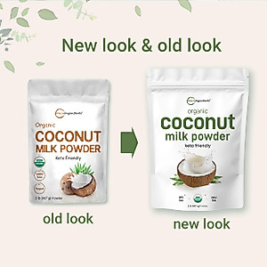 Micro Ingredients Organic Coconut Milk Powder, 2 Pound (32 Ounce), Plant-Based Creamer, Perfect for Coffee, Tea and Smoothie, Non-GMO and Keto Friendly