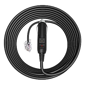 Digipartspower Car Adapter for Valentine One V1 Radar Laser Detector Auto Power Cord DC Charger