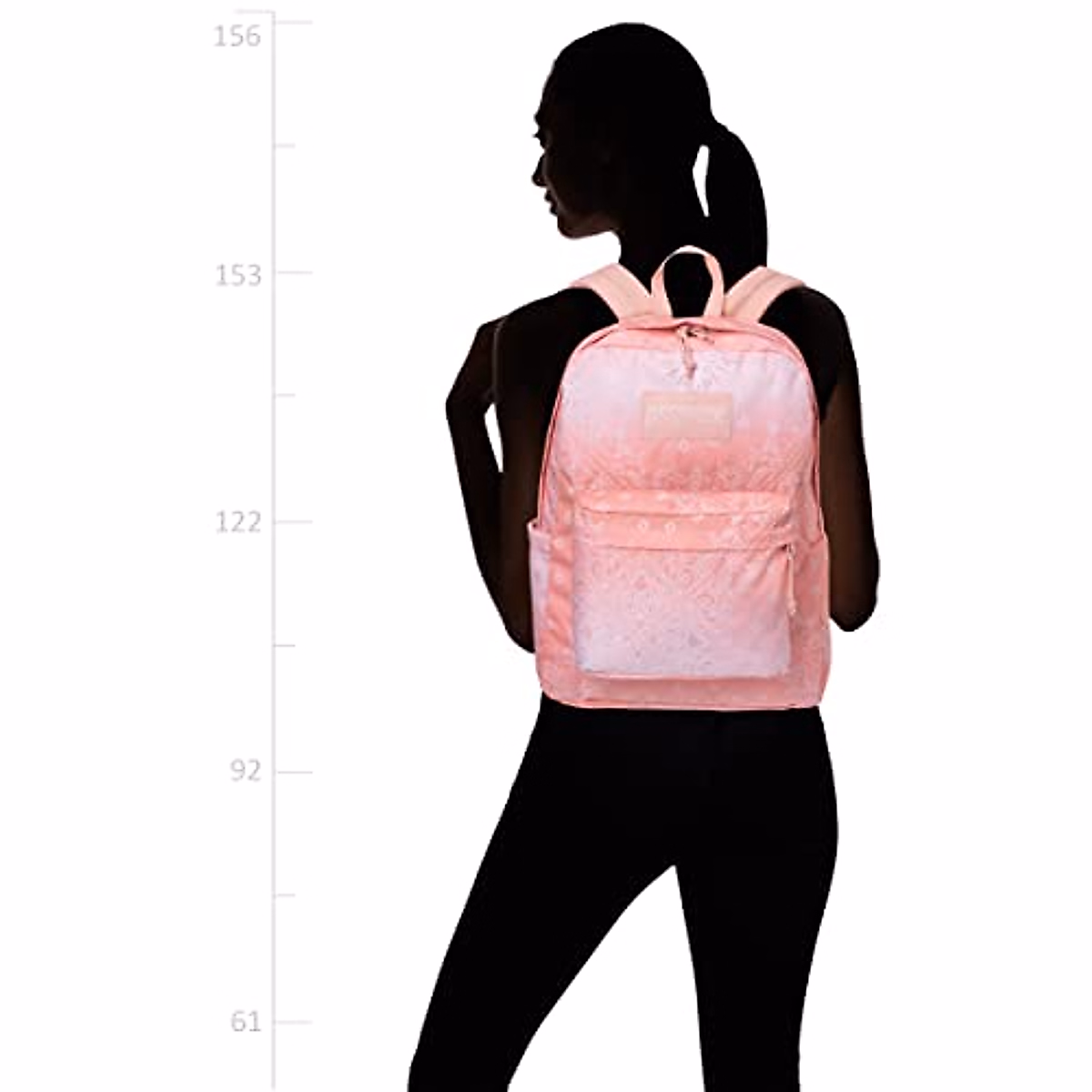 JanSport SuperBreak Backpack - School, Travel, or Work Bookbag with Water Bottle Pocket, Cowboy Kerchief Misty Rose