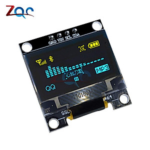 0.96 inch IIC Serial Yellow Blue OLED Display Module 128X64 I2C SSD1306 12864 LCD Screen Board GND VCC SCL SDA 0.96' for Arduino