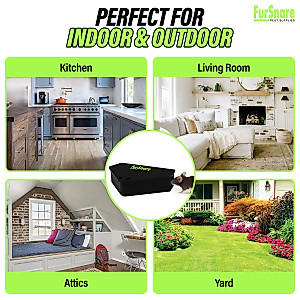 Mouse Bait Stations for Mice Outdoor & Indoor with Keys Fully Safety Design and Key Required Keeps Child and Dog Safe, Tamper-Proof, Weatherproof, Refillable & Reusable, Only for Small Mice, 6 Pack