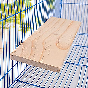 Parrot Bird Wood Perch Platform Large Stand Shelf for Birds Budgie Parakeet Cockatiel Conure Cockatoo Macaw African Grey