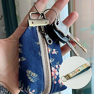 120 Pieces 1" Key Fob Hardware with 1 Key Fob Pliers Set Includeds 4 Colors Key Chain Hardware for Wrist Strap, Key Chain, Lanyard Keychain Making Hardware Supplies