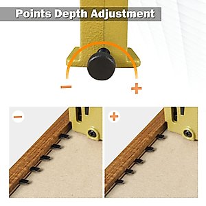 HM515 Manual Flexible Point Driver Kit with 1,000 Points for Securing Back Pieces of Picture Frames, Flex Point Tacker, Point Driver Gun, Picture Framing Nailer Tool