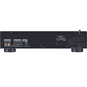 Denon DCD-600NE Compact CD Player in a Vibration-Resistant Design | 2 Channels | Pure Direct Mode | Pair with PMA-600NE for Enhanced Sound Quality | Black