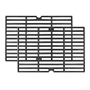 Uniflasy Cast Iron Cooking Grid Grates for Dyna-Glo DGF350CSP-D 2-Burner Open Cart Propane Gas Grill Grate DGF350SNP DGF350SNP-D DGF350CSP DG1-70-01-634-R 101-03011,Blue Rhino GBC1932L Grill Grates