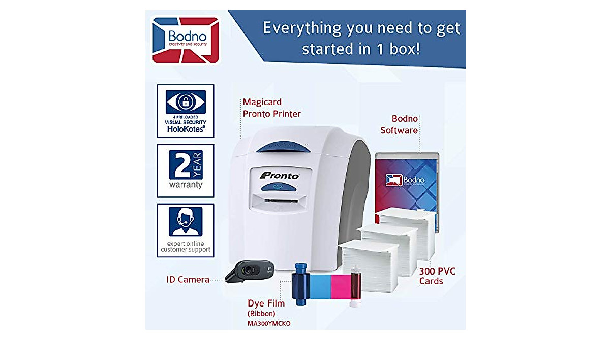 Magicard Pronto ID Card Printer - Complete Printing Package