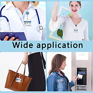 16 Pack Badge Reels Retractable for Nurses ID Badge Holder with Clip Retractable Badge Clip Retractable Badge Holders Nurse Badge Reel