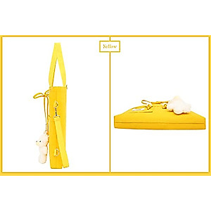 Kawaii Backpack with Plushies Adjustable Hooks Crossbody Bag Shoulder Bag Hand Tote Cute Aesthetic Backpack for School Girls (White)