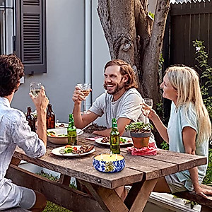 CoCo-Life Pack of 3 Citronella Candles Outdoor, Large 3 Wicks Soy Wax Bugs Away Candles with Lid for Outside Patio Porch, 13.5oz, 3 Packs