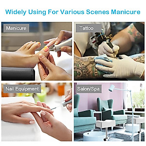 Pedicure Manicure Footrest, Adjustable Height with Soft Cushion Pedicure Stool Non-Slip, Pedicure Nail Equipment for Salon Spa Beauty,White