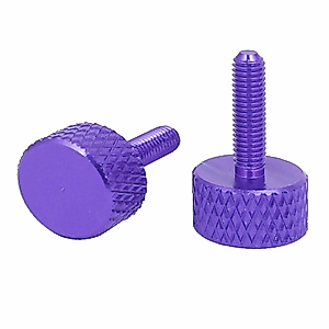 New Lon0167 Computer PC Featured Graphics Card Knurled reliable efficacy Head Thumb Screws Purple M3x12mm 4pcs(id:747 0c 7b b6b)