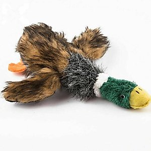 NATEFEMIN Funny Pet Dog Puppy Squeaky Duck Squeaker Plush Mallard Sound Play Chew Toy New Dog Pet Chewing Biting Toys Make Fun for Fun