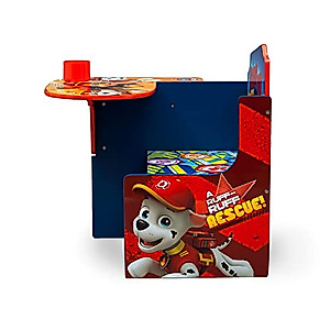 Delta Children Chair Desk with Storage Bin + Design and Store 6 Bin Toy Storage Organizer, Nick Jr. PAW Patrol (Bundle)