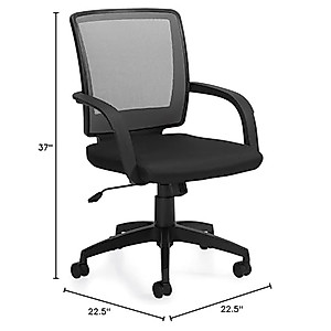 GOF Mesh Office Desk Chair (G10900B)-Work & Task Seating with Ergonomic Features for Conference Room, Boardroom, Home & School Office (Qty 1)