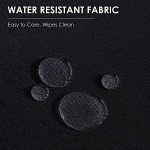 Aironment Rectangle Tablecloth Water and Stain Resistant Washable Table Cloth Selected Wrinkle Free Polyester Table Cover for Dining, Parties, Camping (60 x 84 Inch, Black)