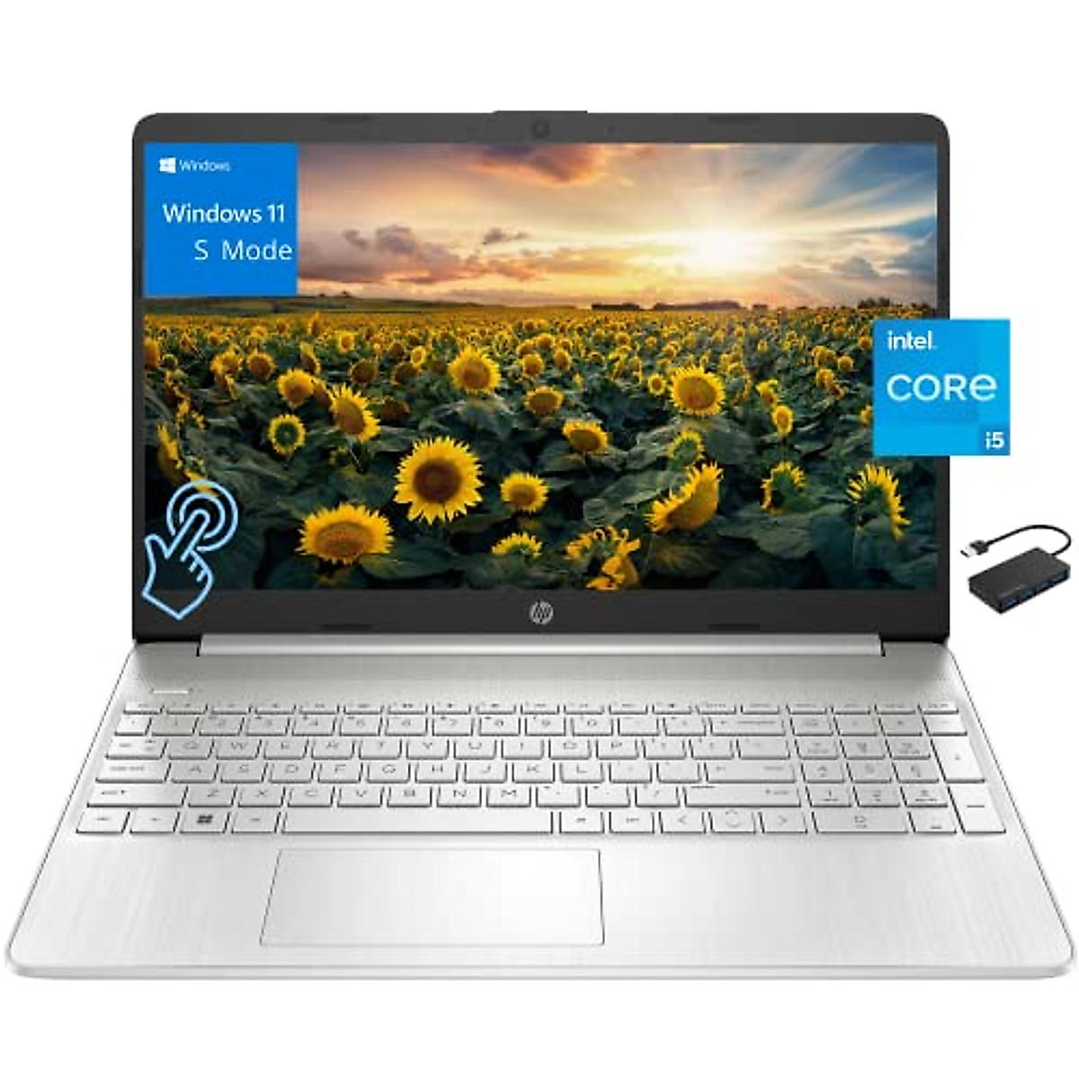 HP 15 15.6" HD Touchscreen Business Laptop Computer, Intel 4-core i5-1135G7 (Up to 4.2Ghz), 16GB RAM, 512GB PCIe SSD, Numeric Keypad, Fast Charge, Windows 11 Home Wi-Fi, HDMI (Renewed)