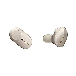 Sony Industry Leading Noise Canceling Truly Wireless Earbuds Compatible with Alexa Voice Control, Silver - Worldwide Version