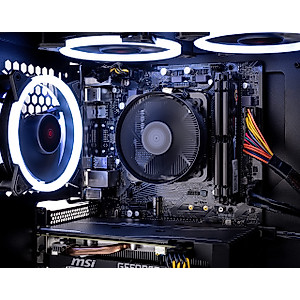 SkyTech Shadow Gaming Computer PC Desktop - Ryzen 5 3600 6-Core 3.6GHz, 1660 Super 6G, 1TB SSD, 16GB DDR4 3000, RGB Fans, AC WiFi, Windows 10 Home 64-bit, Black