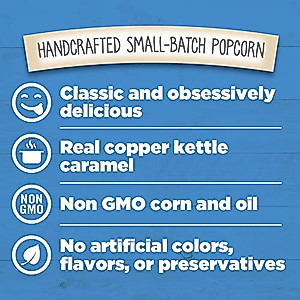 G.H. Cretors’ Caramel Corn – Irresistible Gourmet Caramel Popcorn Snacks in Individual Bags, 8 Oz (6 Pack)