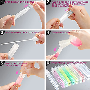 Teenitor Mini Spray Bottle, 20 Pack 10ml Perfume Bottle Empty, Plastic Refillable Perfume Bottles Atomizer, Sample Bottle Fine Mist Spray Bottles for Perfume, Essential Oil Portable Bottle for Travel