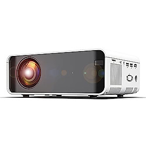 4K WiFi Projector, Full HD 1080P Bluetooth Projector for Outdoor Movies, 3500 Lux 3D LCD Home Theater with 30000 Hrs LED Lamp Life Support VGA/AV/HDMI/USB/TF Card, 150" Projector Display(White)