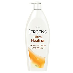 Jergens Ultra Healing Dry Skin Moisturizer, Body and Hand Lotion, for Absorption into Extra Dry Skin, 21 Ounce, with HYDRALUCENCE blend, Vitamins C, E, and B5