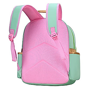 Gazigo Children Princess Waterproof PU Backpack for Girls Elementary School Girl Bookbags
