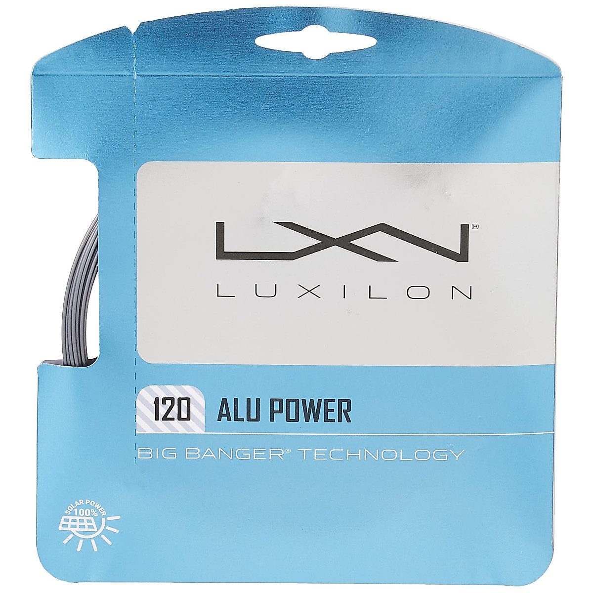 WILSON Luxilon ALU Power 120 Tennis String - Set, Grey, 1.20mm