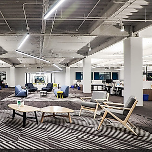 Greess 6 Pack LED T8 Shop Light, 4FT 24W 6000K Daylight White Linkable LED Integrated Tube Lights with Milky Cover, LED Bar Lights for Garage,Workshop,Workbench with On/Off Plug Cord