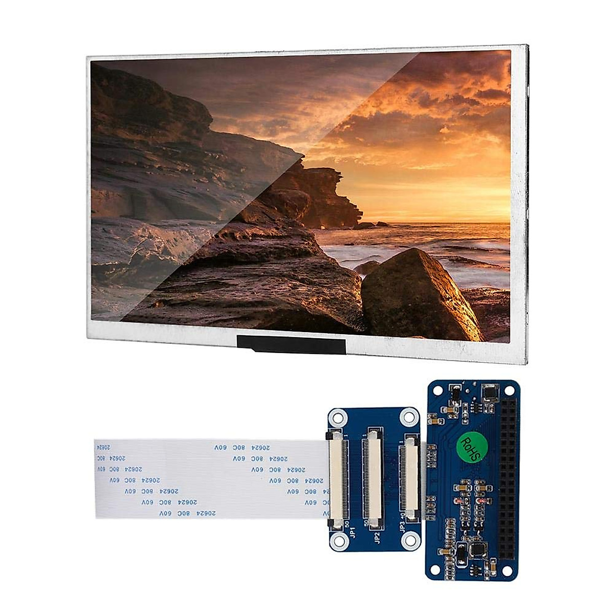 FastUU IPS Display for Raspberry Pi, 5in IPS Display Screen, Durable HD DIY 60HZ with Bracket for Raspberry Pi Series Board