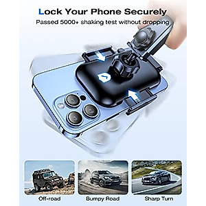 VICSEED Phone Mount for Car with [Anti-melting Anti-UV Film] Strong Power Suction Cup Dashboard & Windshield Car Phone Holder Mount Durable Hands-Free Universal Cell Phone holder for All Mobile Phones