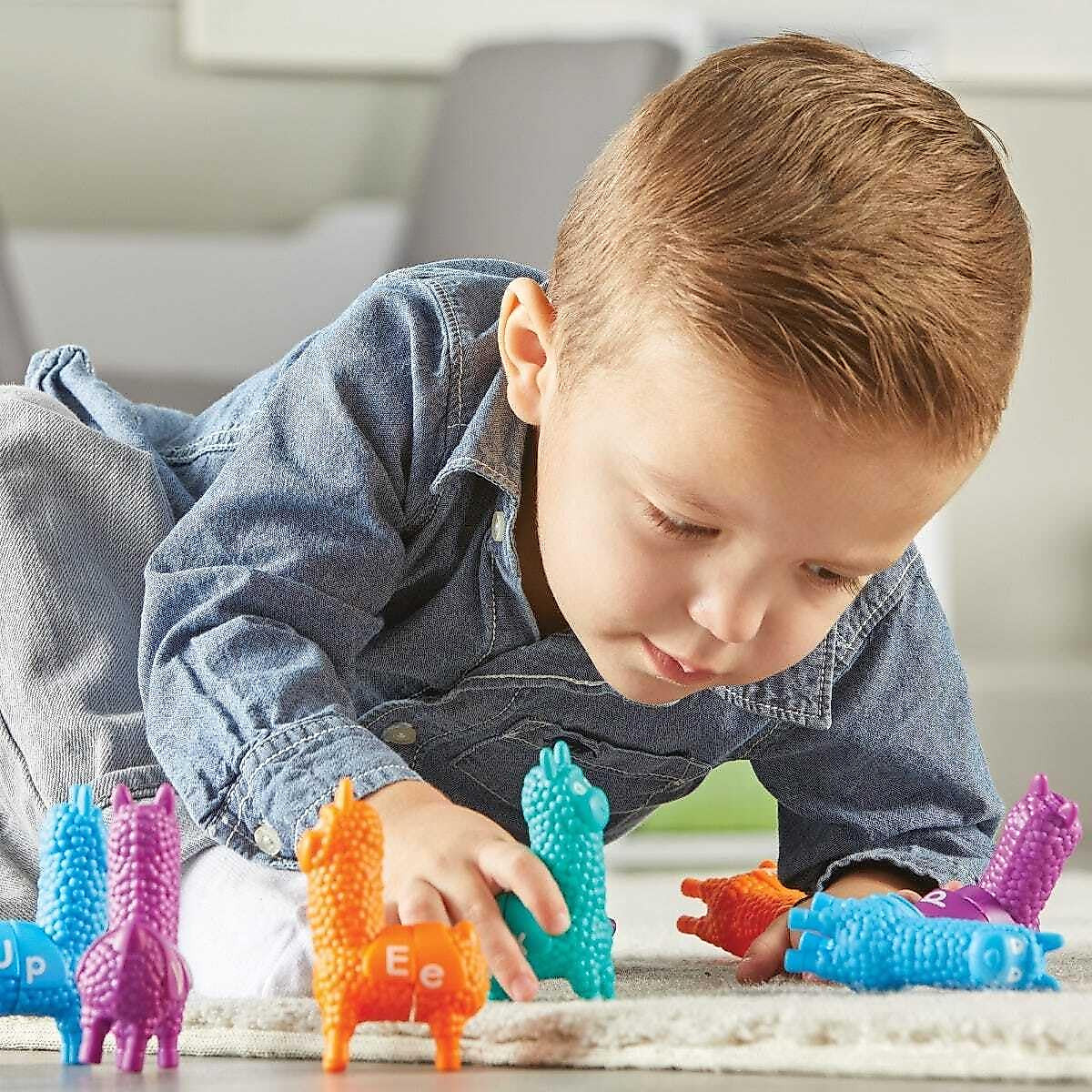 Learning Resources Snap-n-Learn Llamas - 26 Pieces, Ages 18 months Toddler Learning Toys, Alphabet Learning Toys for Toddlers, Preschool Learning Toys, ABC for Kids