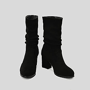 Guldnds Stiletto Ankle Boots for Women Ladies Boot Fashion Motorcycle Boots Mid Boots Casual Shoes Mall Shoes