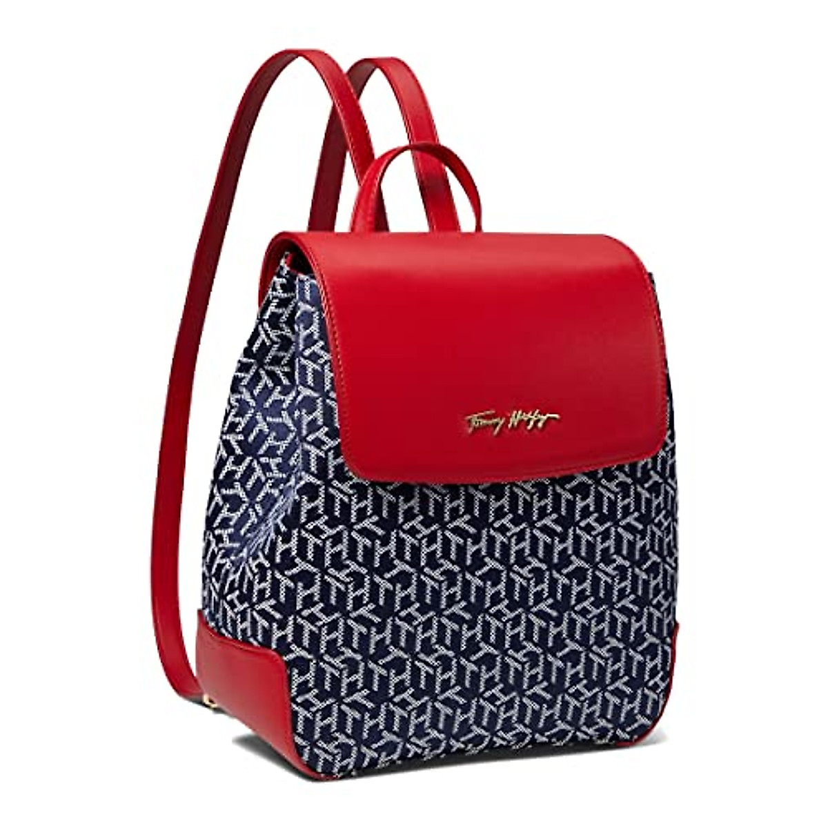Tommy Hilfiger Sutton Flap Backpack Jacquard Navy/White/Tommy Red One Size