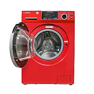 Equator All-in-One Washer Dryer VENTLESS/VENTED PET cycle 1.62cf/15lbs 110V in Merlot