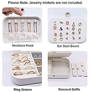 Mrs Travel Jewelry Box Gift-Plush Velvet Trinkets Storage Organizer Case-Miss to Mrs Gift-Wedding Gift for Bride-Mrs Gift-Bridal Shower Gift for Bride-Bachelorette Party Gift for Bride-Rose Golden