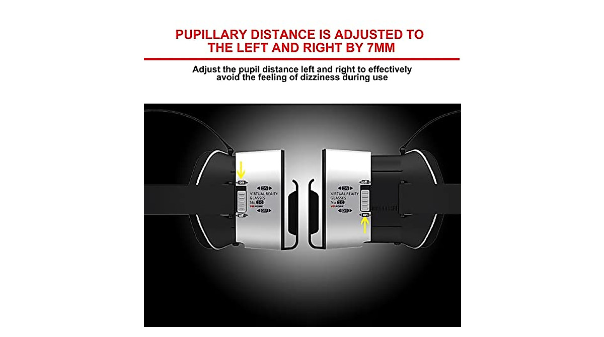 Vr 3D Virtual Reality Glasses, FOV 110° Wide Viewing Angle, Eye ...