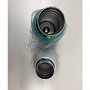 Premium Copper Coated Bottle, Double – Wall 12oz,18oz Actives Insulated Stainless Water Bottle with silicone carrying ring (BLUE, 18 OZ)