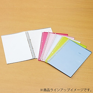 Kokuyo Campus Smart Ring Binders 3 Pack, A5 Light Colors Binder Notebooks, Up to 25 Sheets 20 Holes Slim Binder Folder with 10 Campus Sarasara Loose-leaf Paper Each for Study and Journal, Japan Import